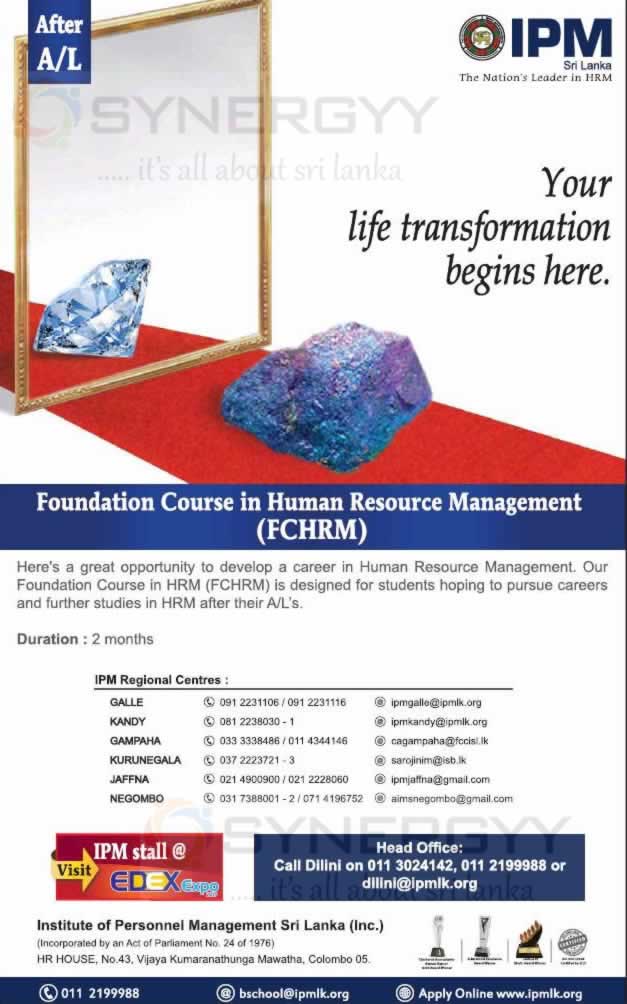 Foundation Course in Human Resource Management – IPM – Application ...