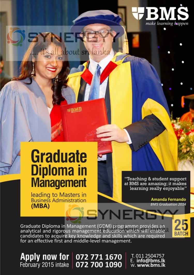 Graduate Diploma in Management leading to Masters in Business ...