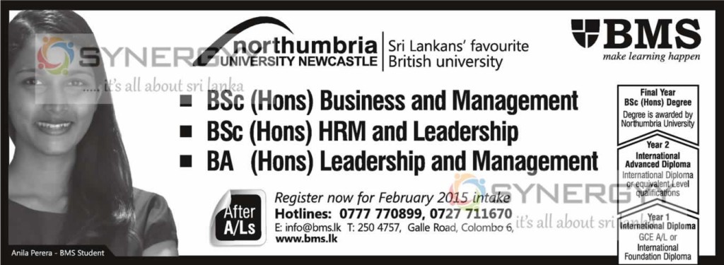 Degree in Business Management – from BMS Sri Lanka – Education SynergyY